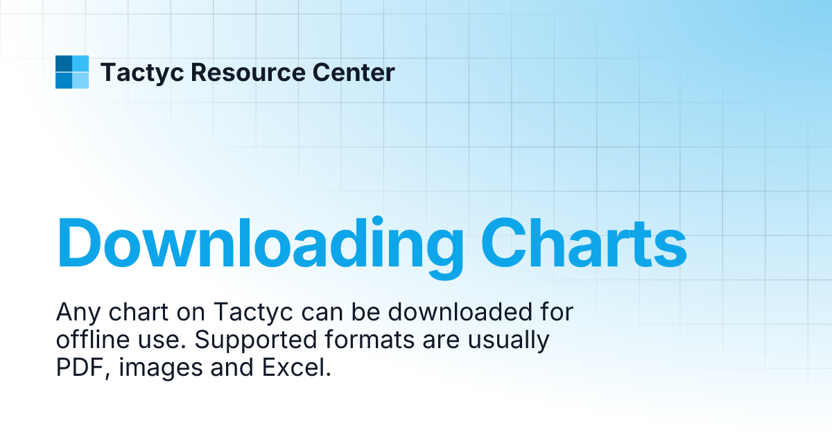Downloading Charts | Tactyc Resource Center