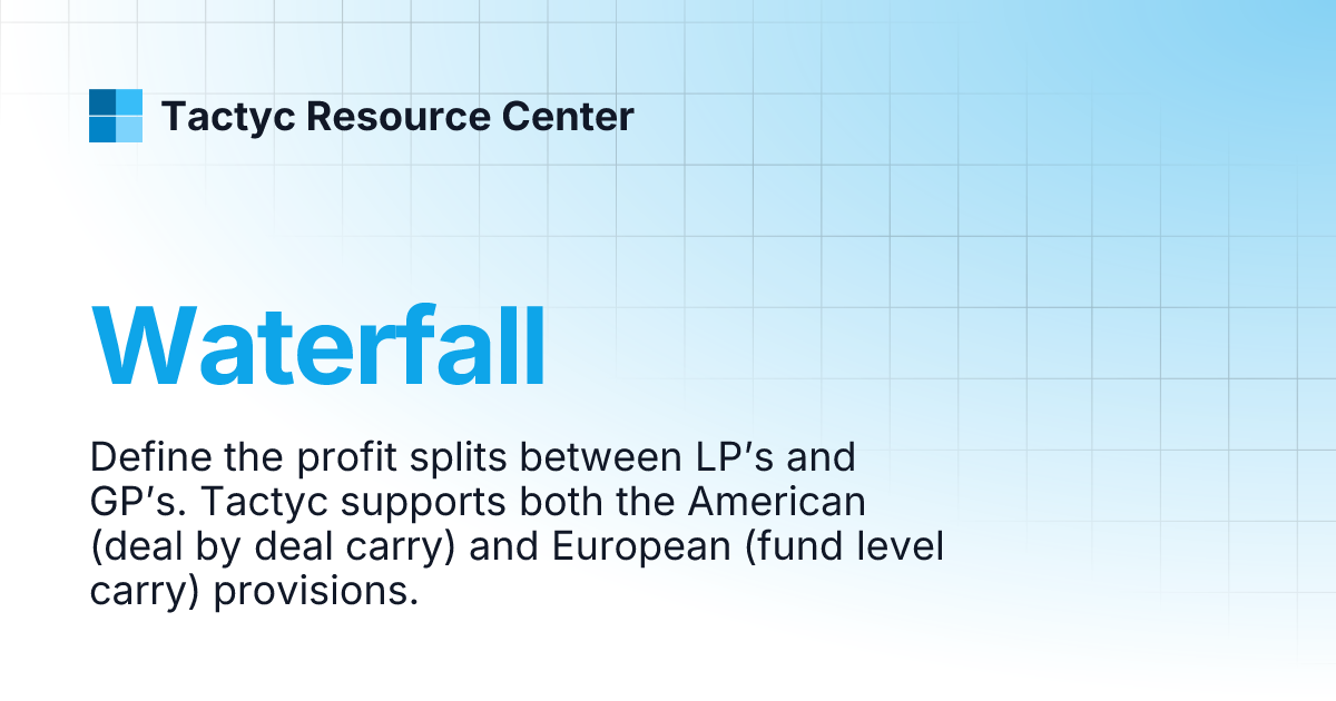 Waterfall | Tactyc Resource Center